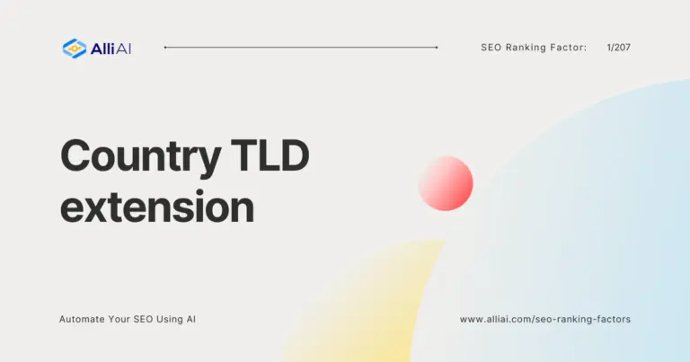 Country TLD extension and SEO: What You Need to Know – Alli AI